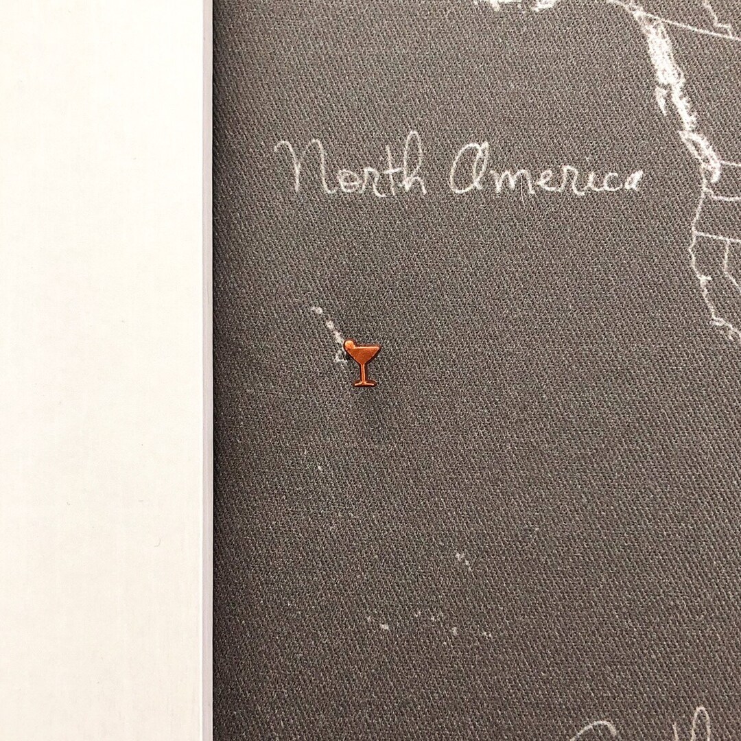Cocktail Glass Map Pin | Map Marker Push Pin - Etsy