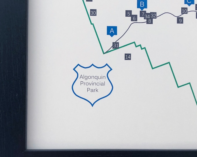 Typographic Map of Provincial Parks in Ontario | Ontario Parks Map ...