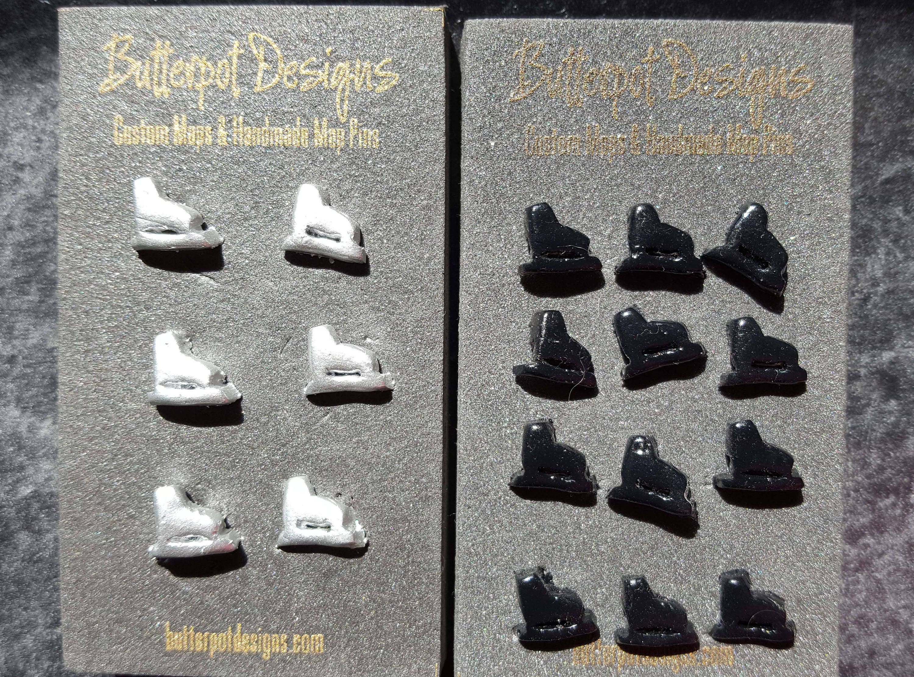 Hockey Fan Custom Push Pin Map Pinnable Maps to Mark the | Etsy