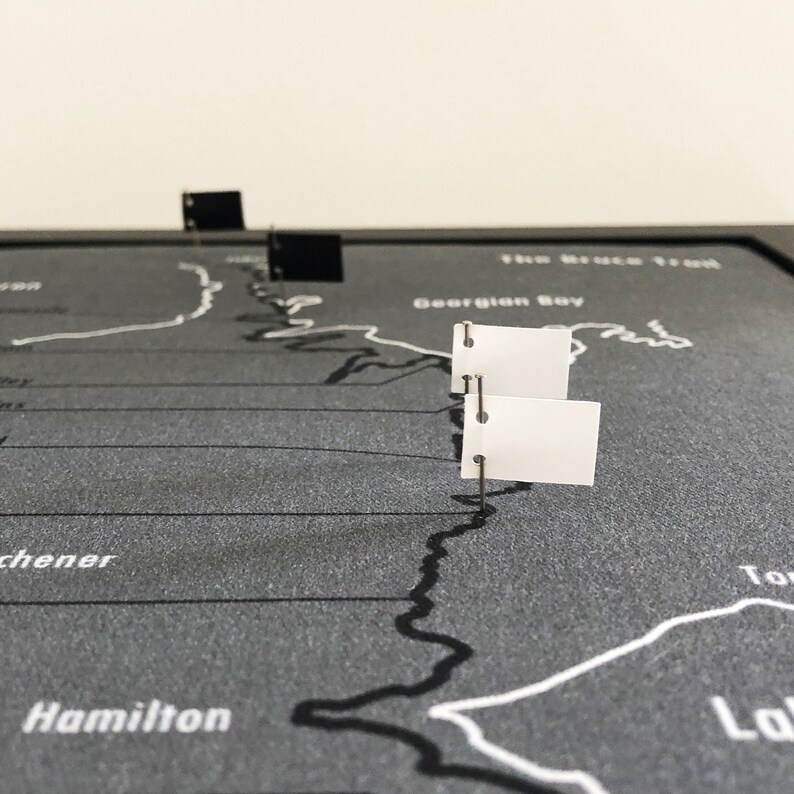 Map Tacks Pins With Flags - Etsy