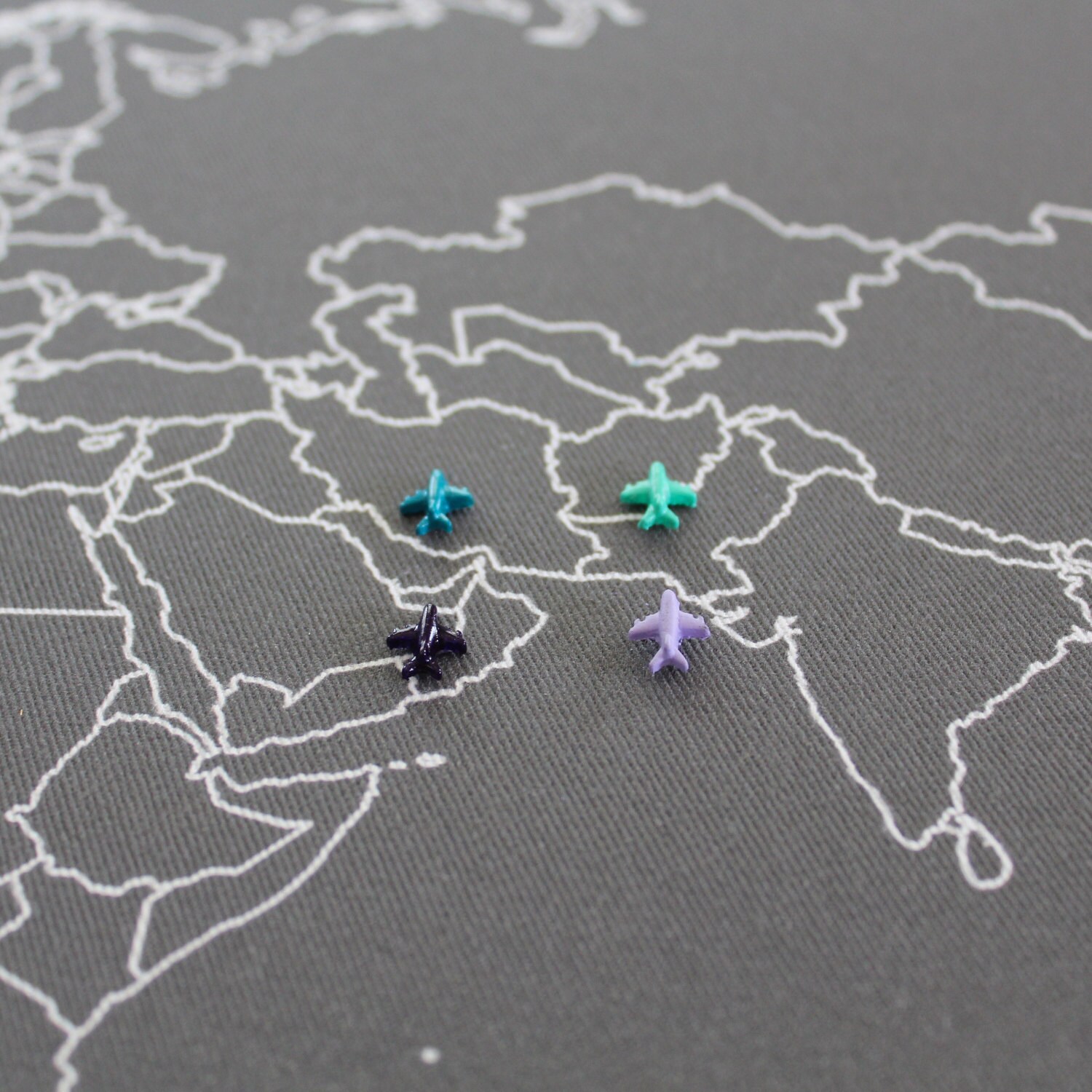 Miniature Airplane Map Marker Push Pins (12) - Etsy Canada