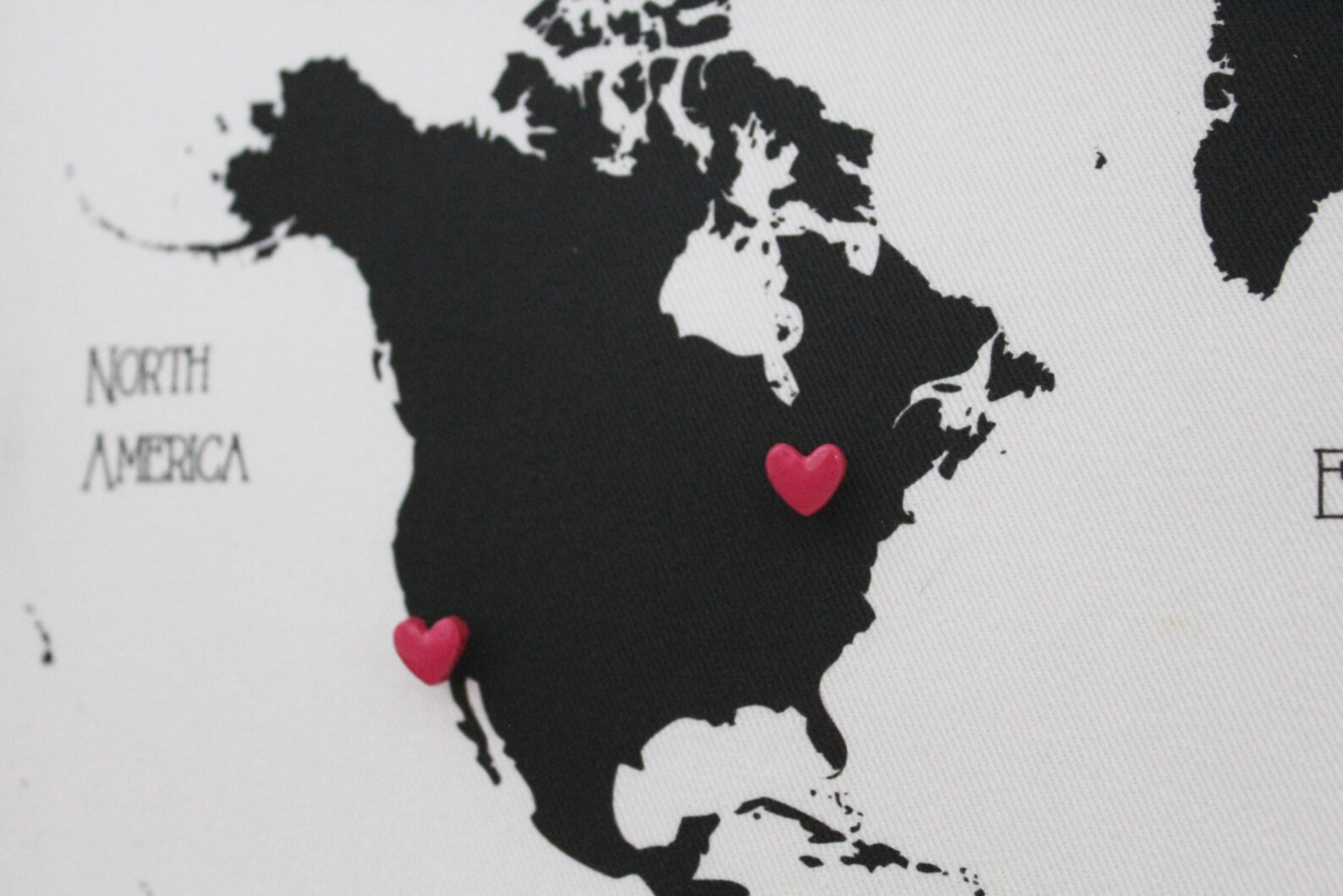 Handmade Heart Map Pins Miniature Map Tacks in Heart Shape | Etsy