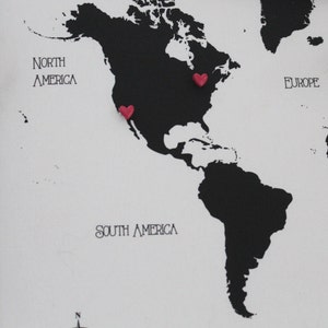 Handmade Heart Map Pins, Miniature Map Tacks in Heart Shape - Etsy