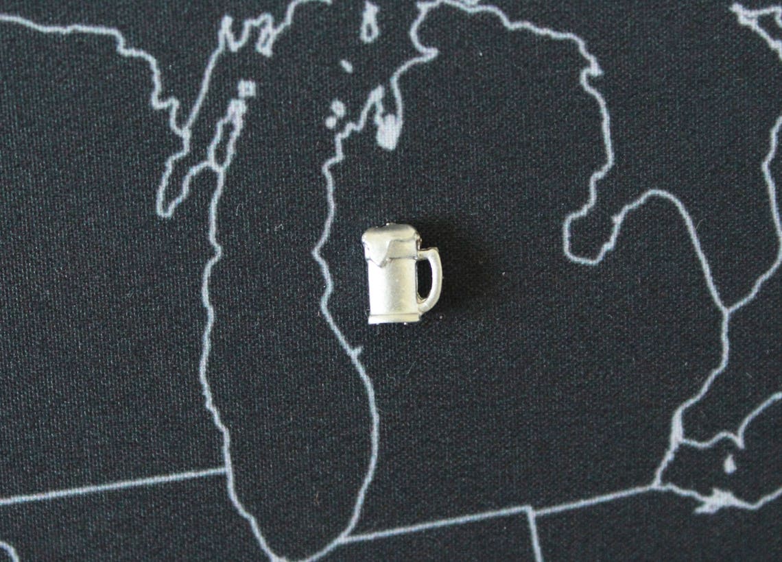 Pinnable Map of Michigan, Craft Beer Tasting Map - Push Pin Map to Mark ...