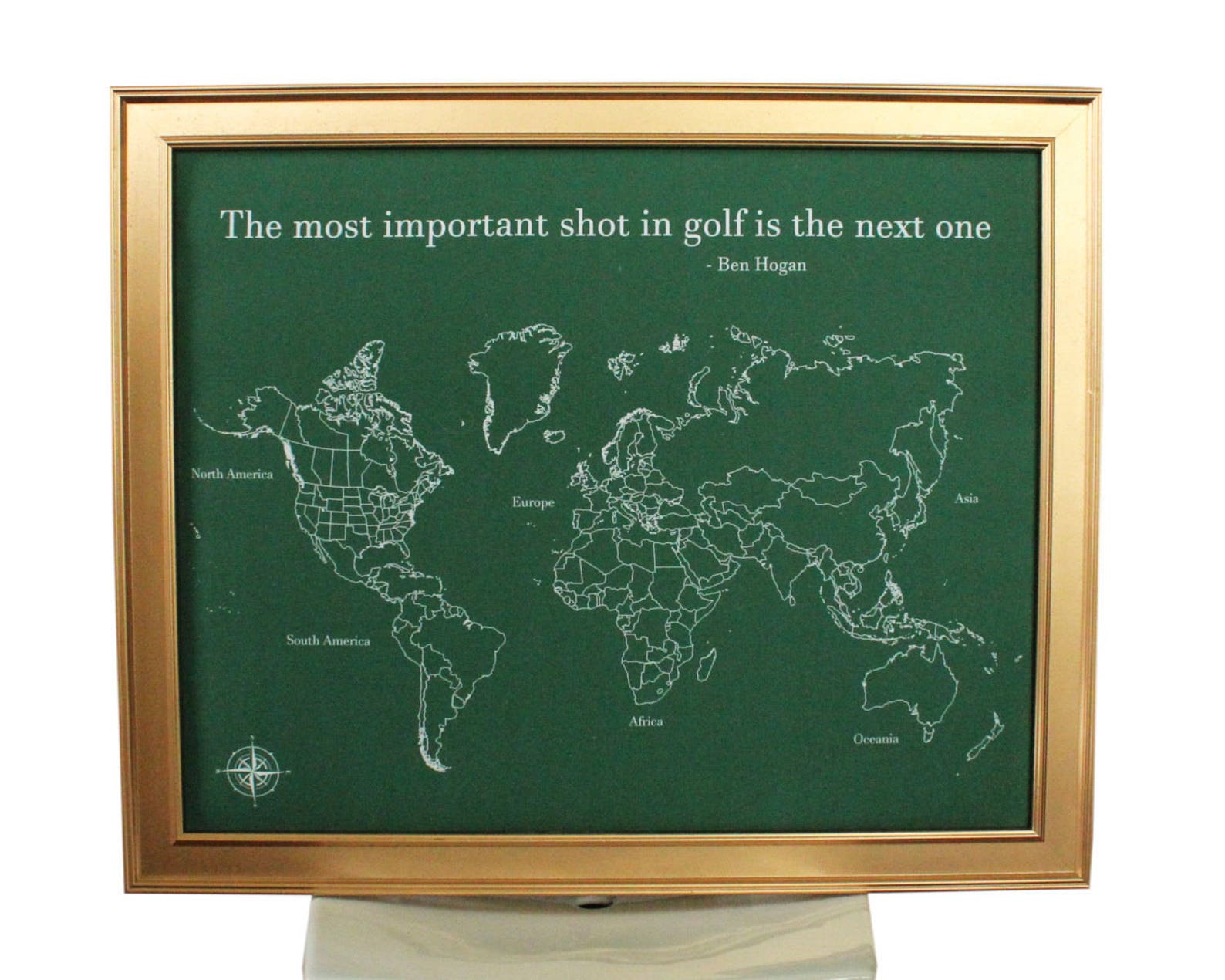 Custom Golfers Map Pinnable Maps to Mark the Courses - Etsy