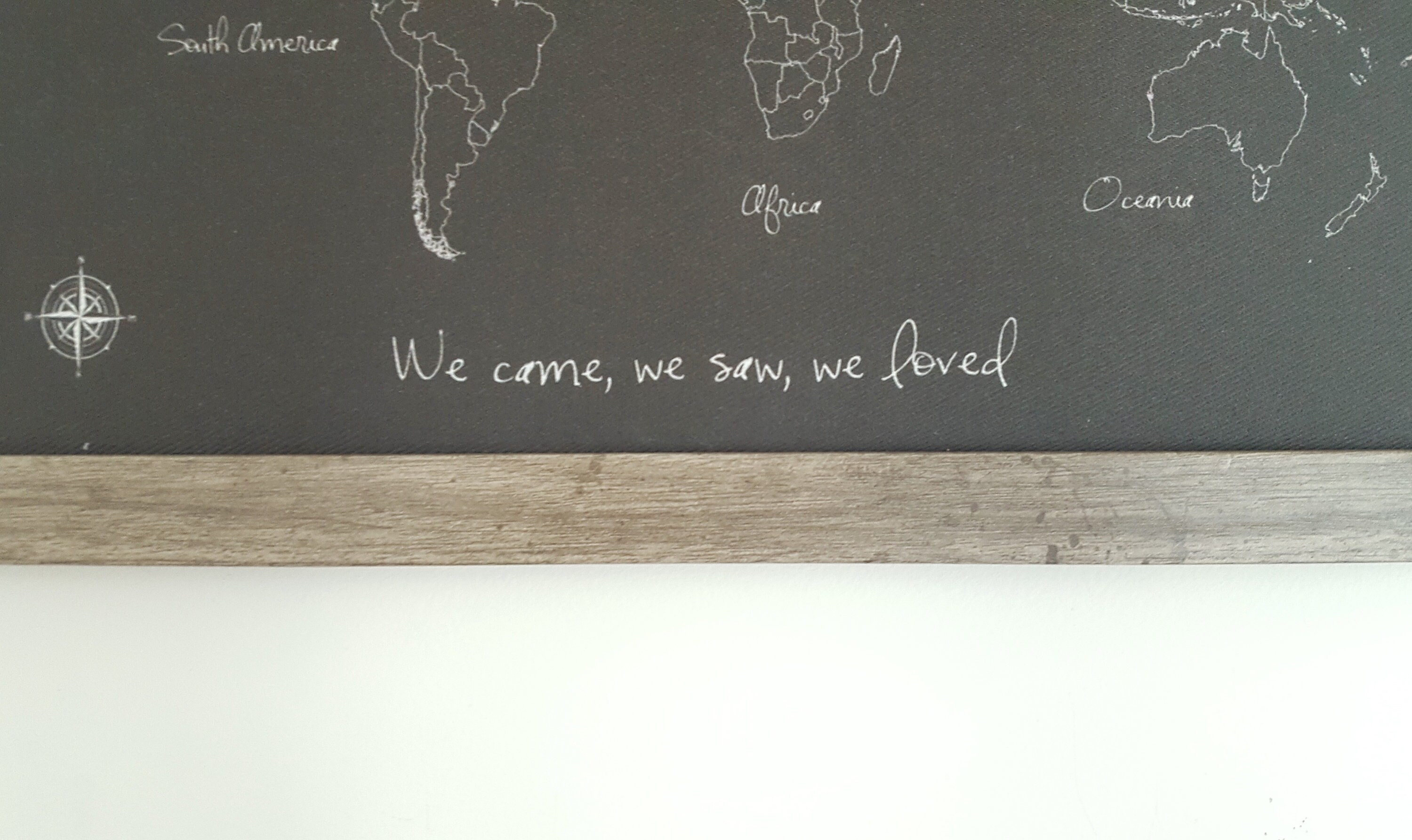 Custom Modern World Travel Map Framed Customizable | Etsy