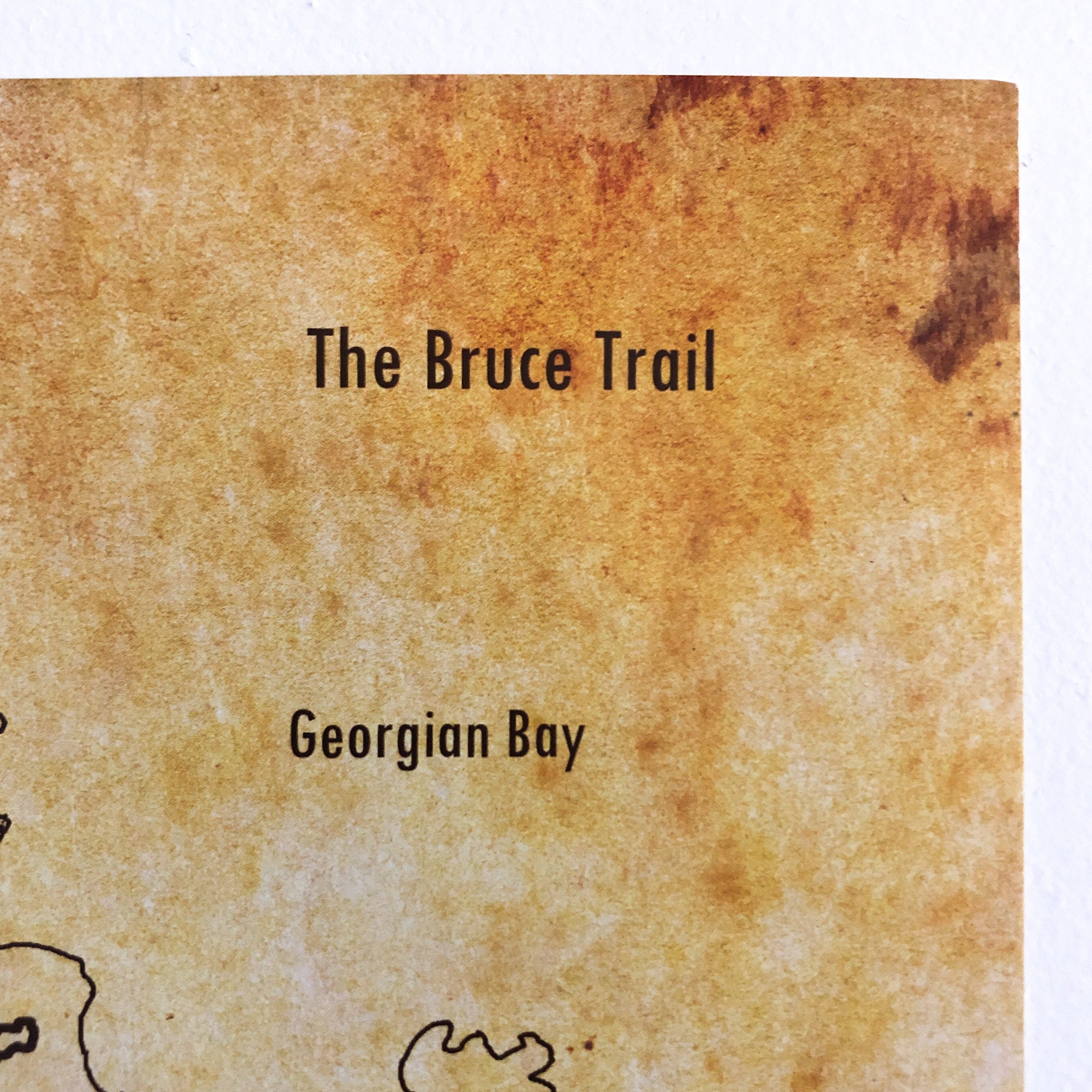 The Bruce Trail Map Prints Printed maps of the Bruce Trail in | Etsy