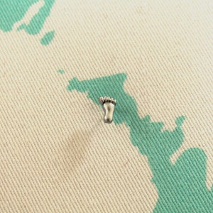 Footprint Map Pin |foot Map Marker | Push Pin | Map Tack - Etsy