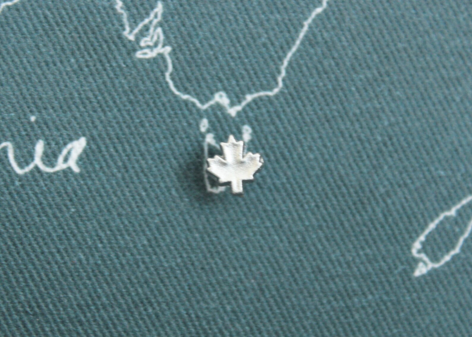 Maple Leaf Map Pin Map Push Pins - Etsy