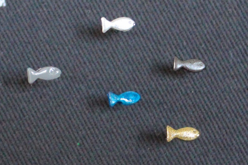 Fish Map Tacks Pins With Flags | Etsy