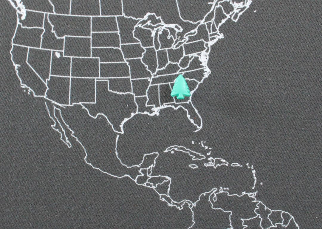 Tree Map Pin, Map Marker Push Pins Fir Tree, National Park, State Park ...