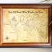 Custom Antique Style Fabric Push Pin World Travel Map - Etsy
