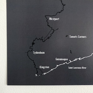 The Rideau Trail Map Prints Printed Maps of the Rideau Trail - Etsy