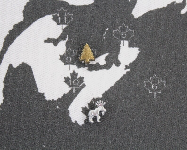 Moose Map Pin, Map Marker, Push Pin - Elk, Canadian, Canadiana - Etsy