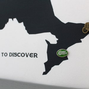 Craft Beer or World Beer Tasting Map - Push Pin Map to Mark Beers You ...