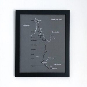 Rideau Trail Map Postcard Prints, Printed Maps of the Rideau Trail in ...