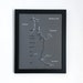 Rideau Trail Map Postcard Prints, Printed Maps of the Rideau Trail in ...