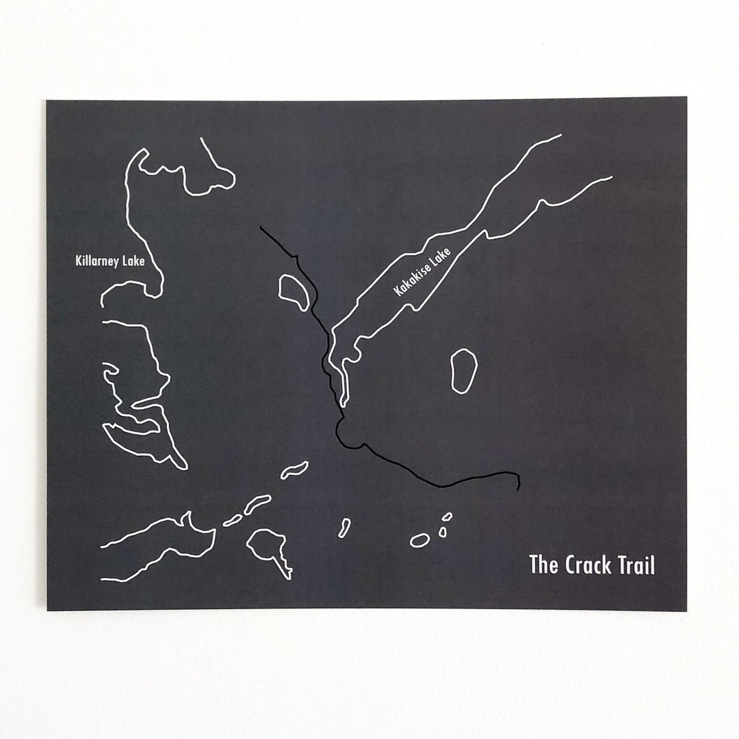 The Crack Trail Map Prints, Printed Maps of the Crack Trail in Ontario ...