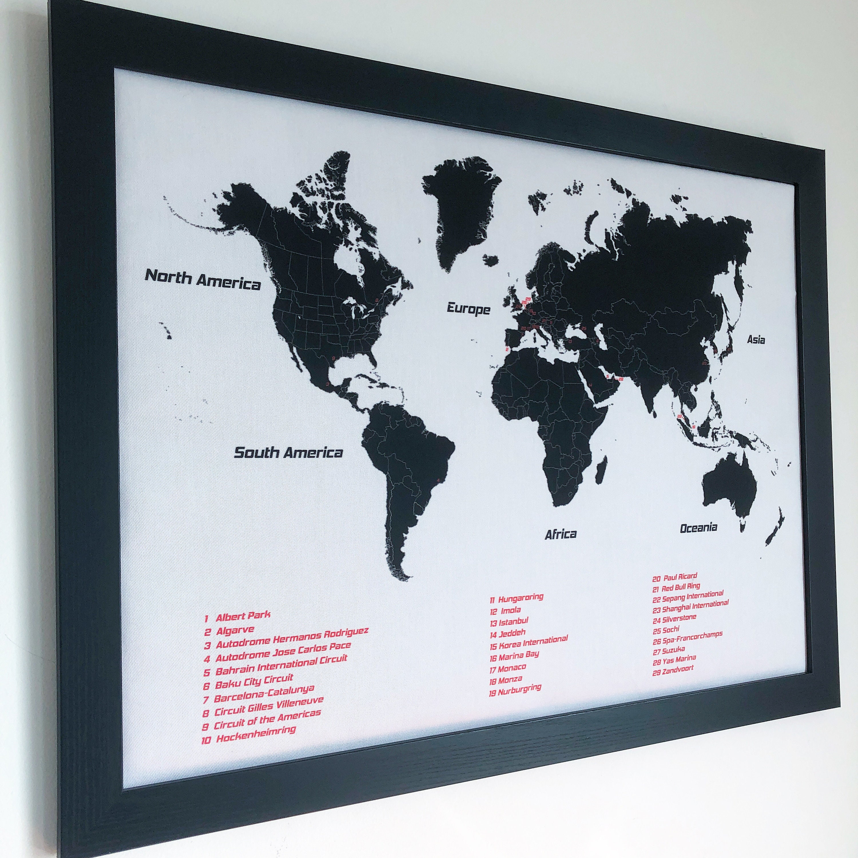 Hockey Fan Custom Push Pin Map Pinnable Maps to Mark the | Etsy