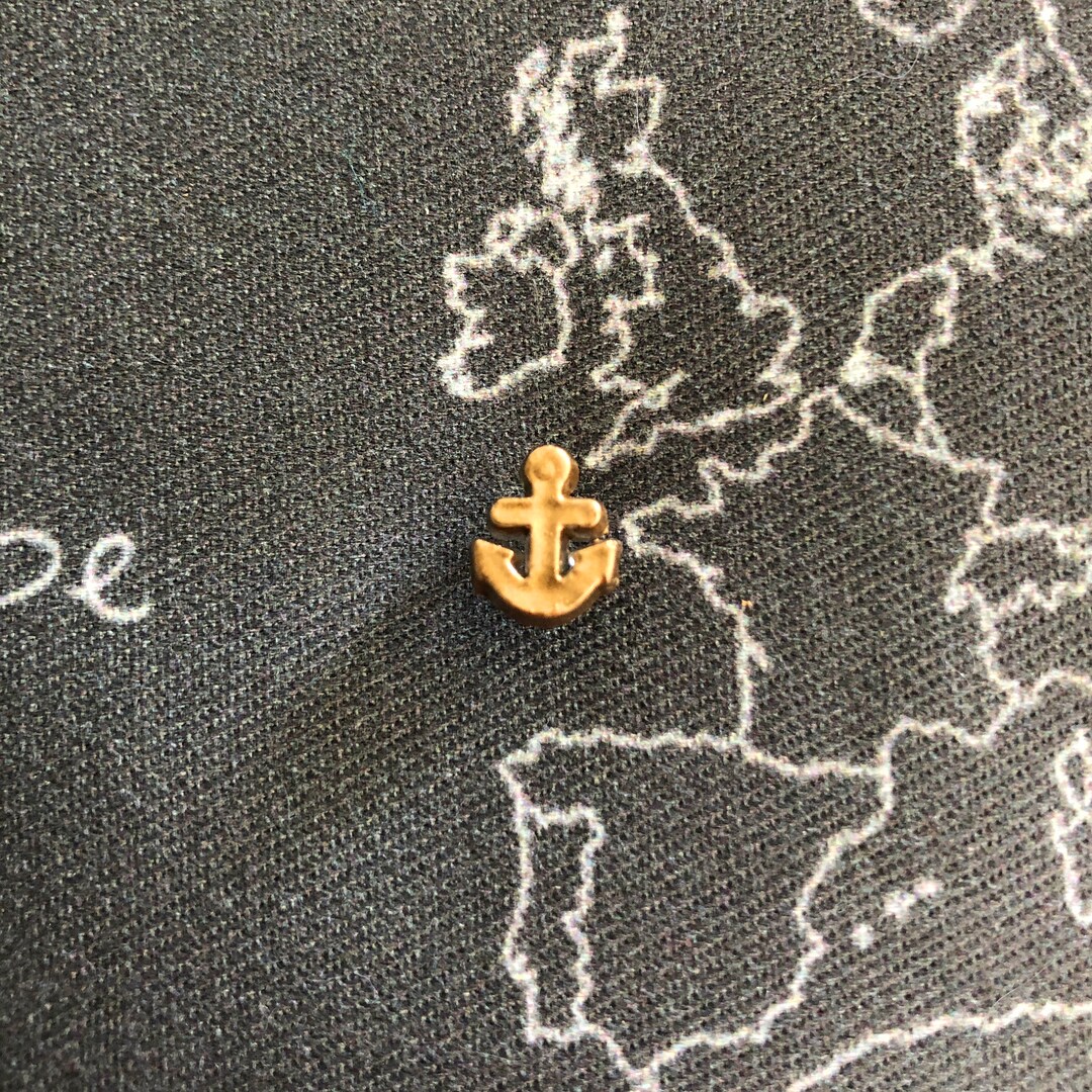 Anchor Map Pin | Map Marker |push Pin | Handmade Anchor Map Tack - Etsy
