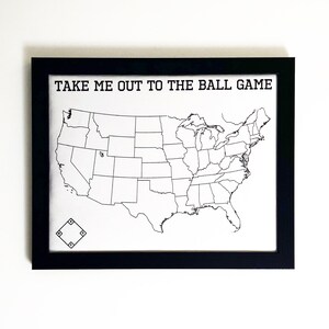 Baseball Push Pin Map | MLB Ballpark Map | Baseball Map - Etsy Canada