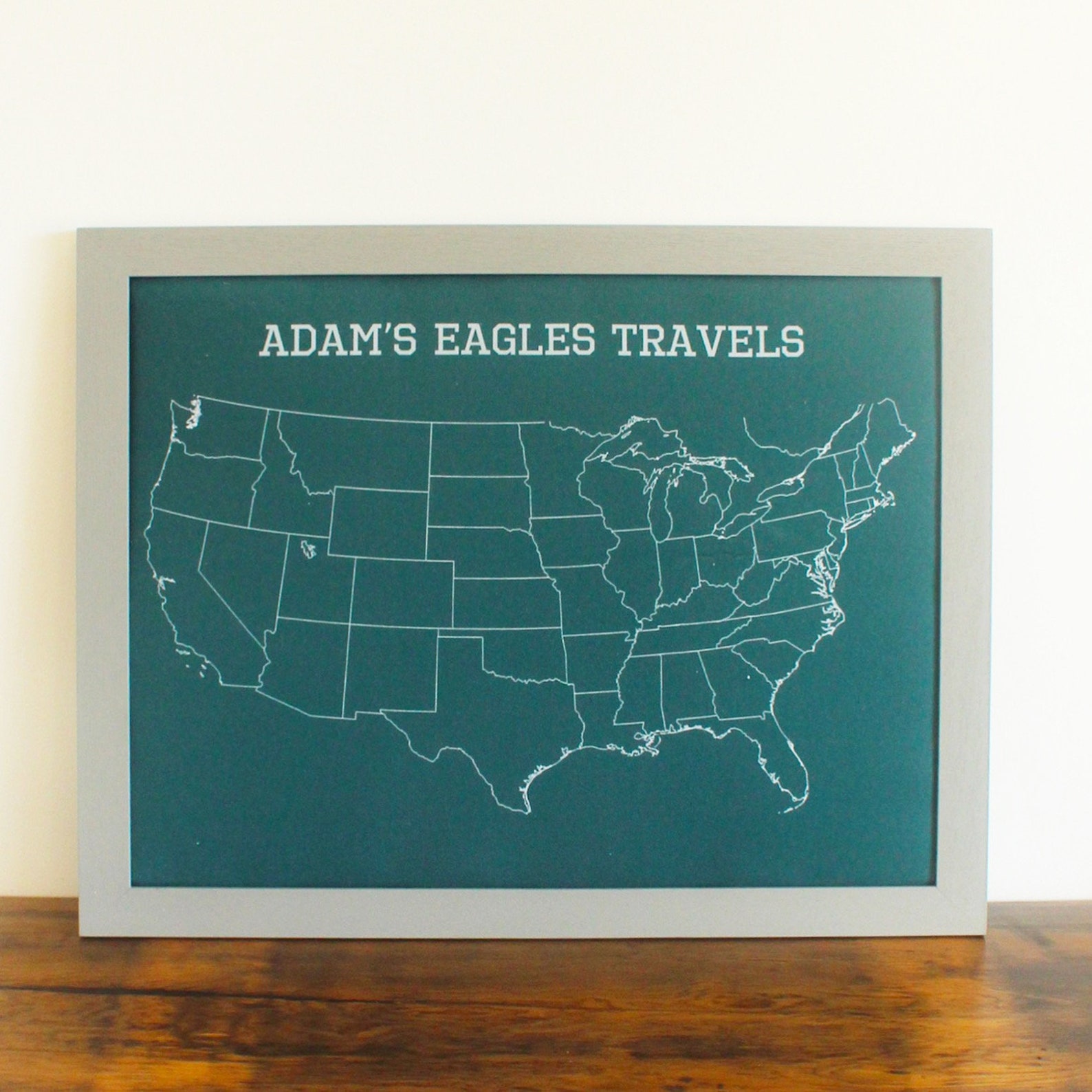 Custom Football Fan Push Pin Map the Tailgater Pinnable | Etsy