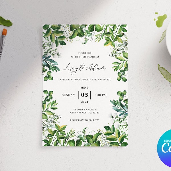 March Wedding Invitation - Etsy