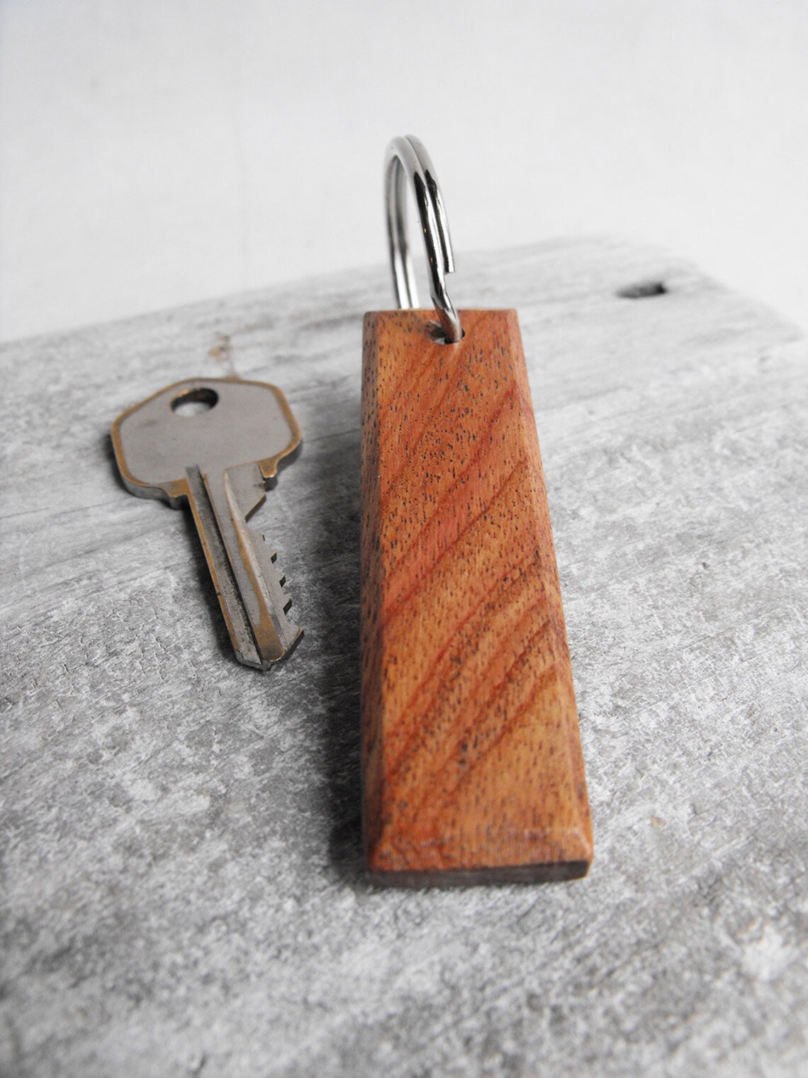 Exotic Canarywood Key Chain Hand Shaped Wooden Keychain With - Etsy