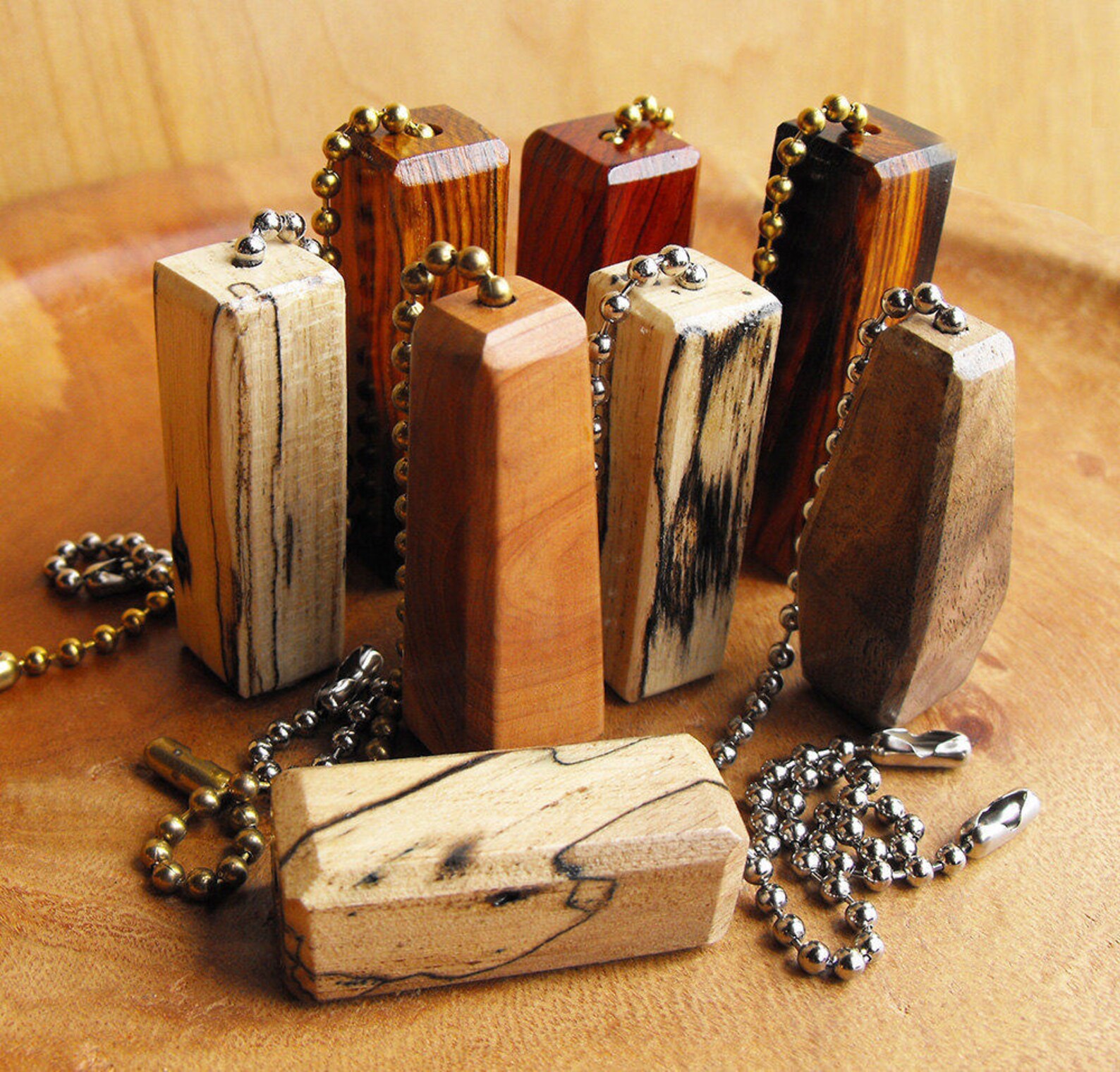 Pair of Red Flame Box Elder Wood Ceiling Fan Pulls Hand - Etsy