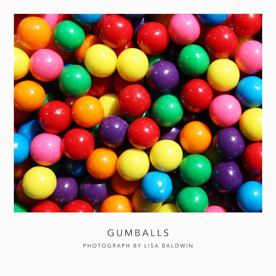 Fun Photo - Bright Bubblegum Gumballs - Sweet Candy Shoppe Treat ...