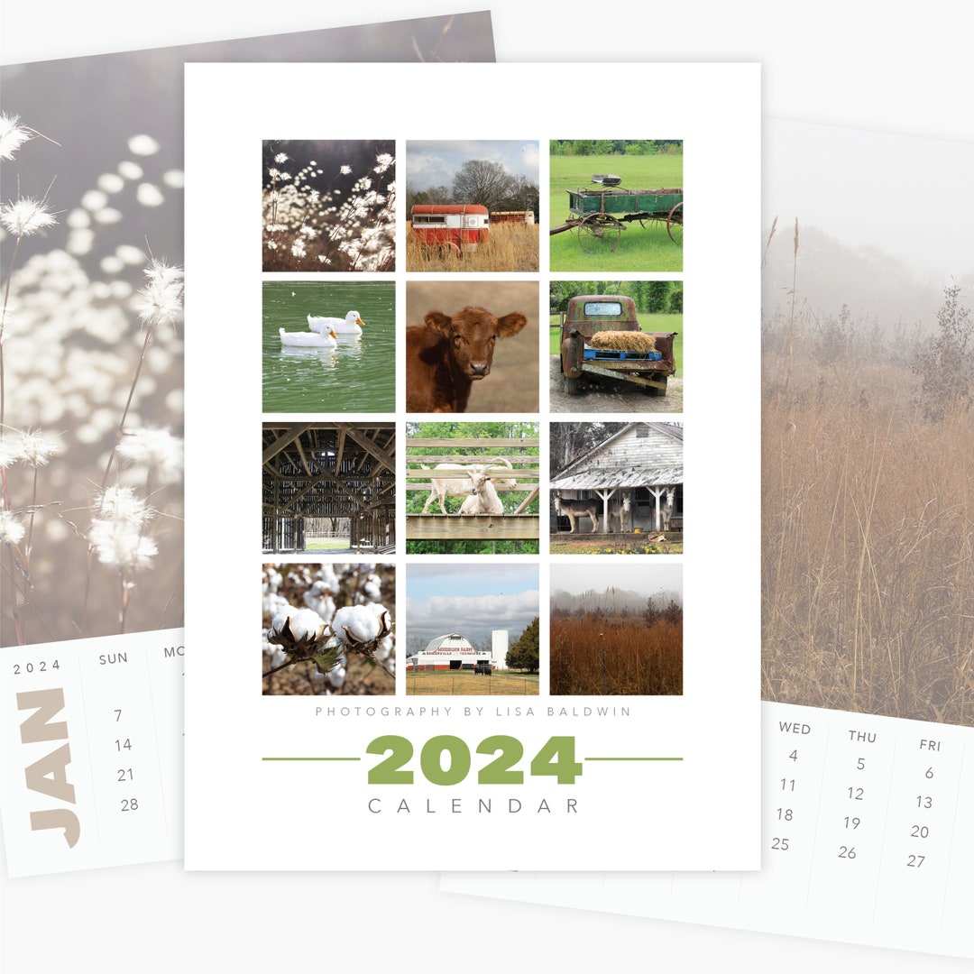 Rustic Rural Scenery Fine Art Photo Calendar 2024 Choose ANY Start ...
