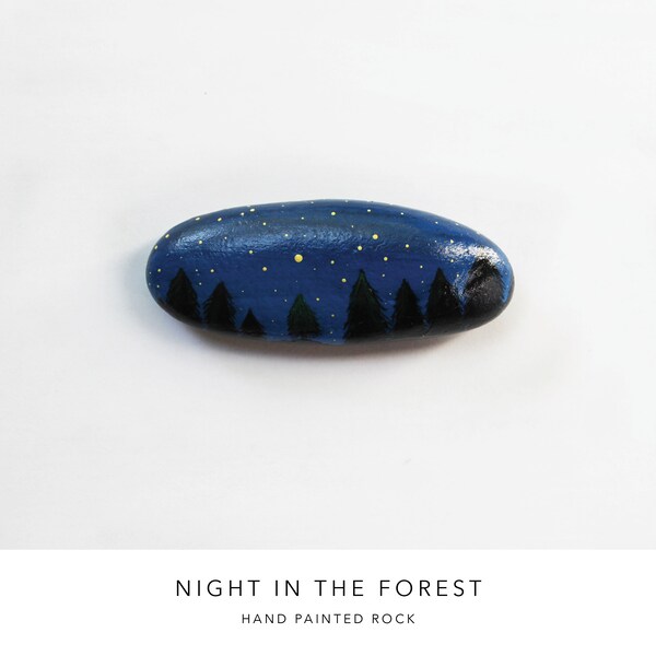 Stars Painted Rock - Etsy