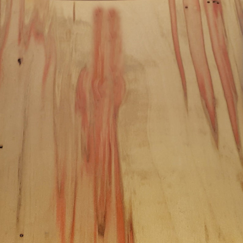 Red Flame Box Elder Wood Earrings With Copper Bead Accents and - Etsy