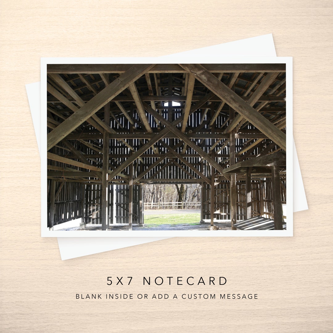 5x7 Note Card - Blank or With Custom Text Inside - Inside the Tobacco ...