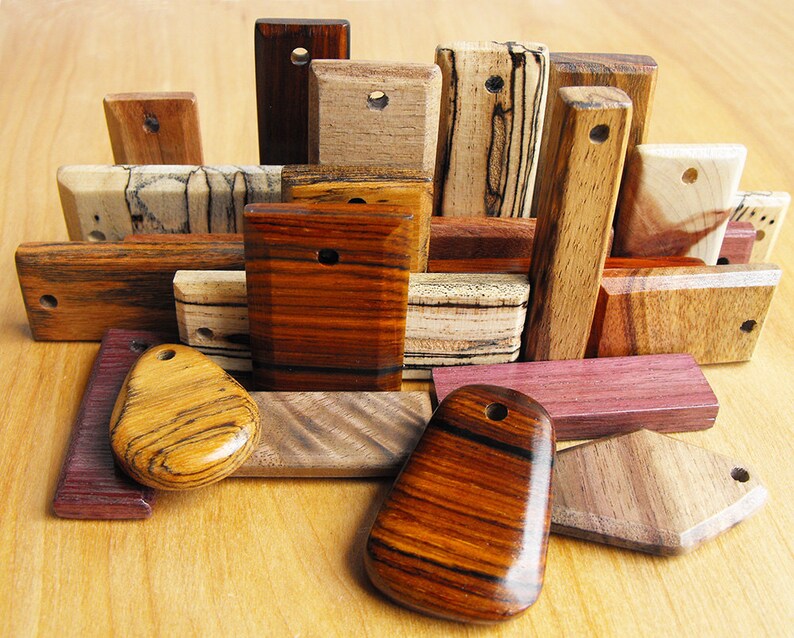 Exotic Canarywood Key Chain Hand Shaped Wooden Keychain With - Etsy