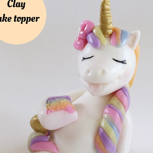 Fat Unicorn Cake Topper Unicorn Cake Topper Chubby Unicorn - Etsy
