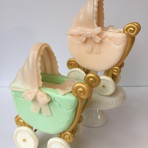 Stroller Cake Topper Baby Shower Cake Topper Baby Carriage Cake Topper ...