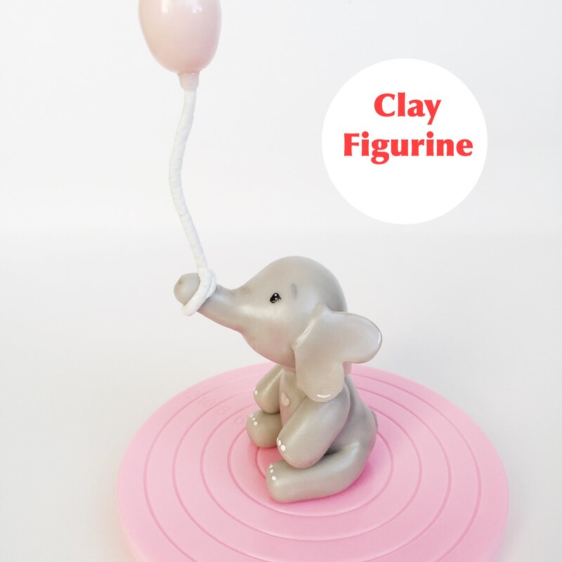 Pink Elephant Cake Topper - Etsy