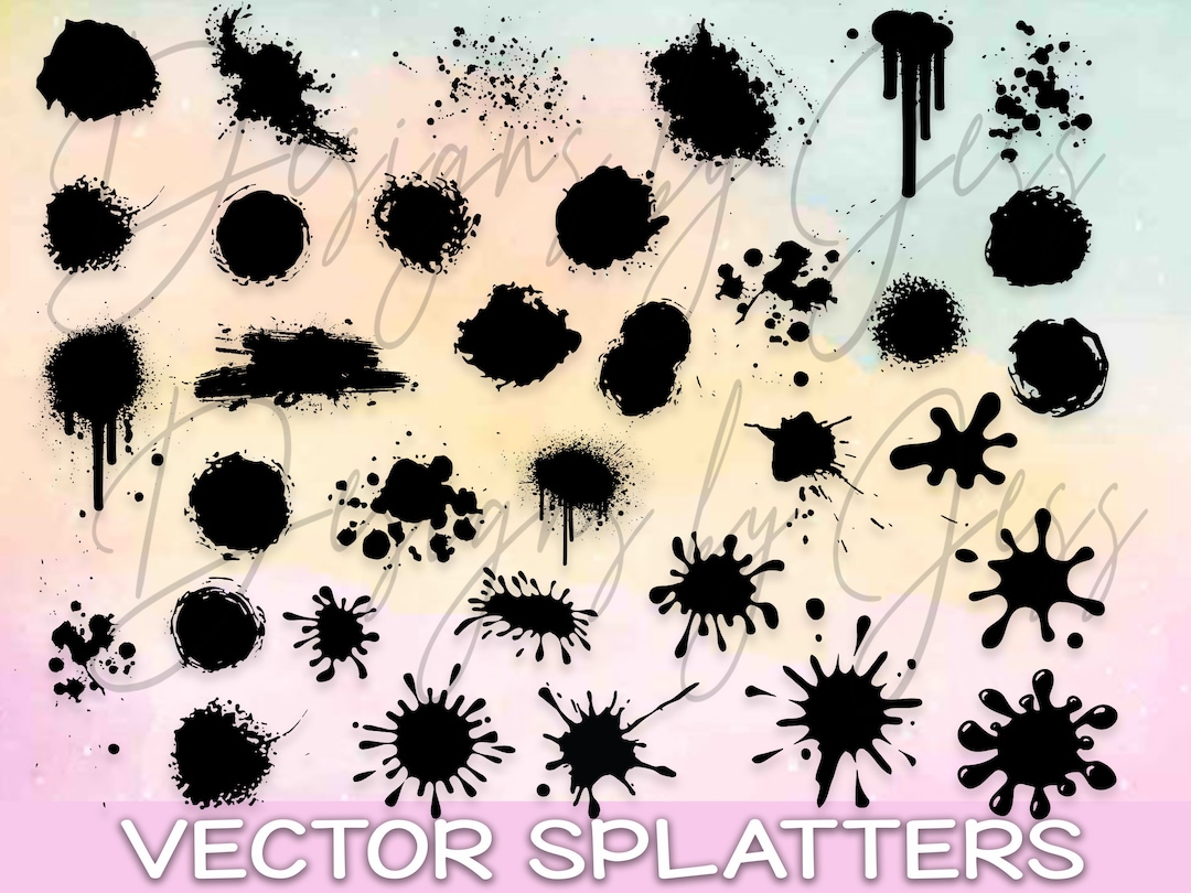 Vector Splatter Sheet Digital Download - Etsy