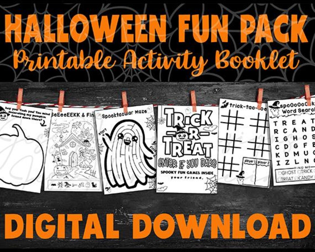 Halloween Printable Spooktacular Activity Book – Games & Puzzles for ...