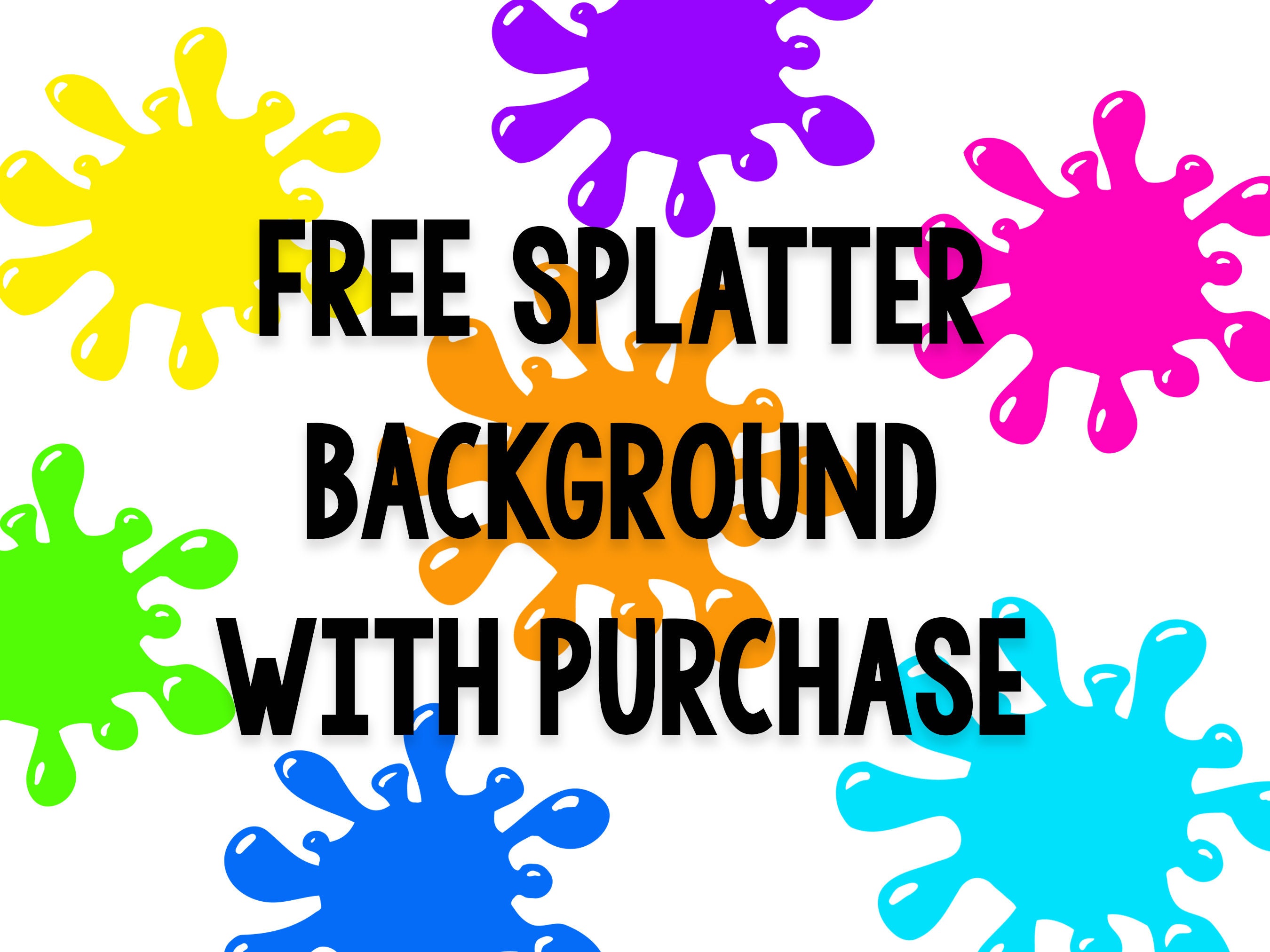 Vector Splatter Sheet Digital Download - Etsy