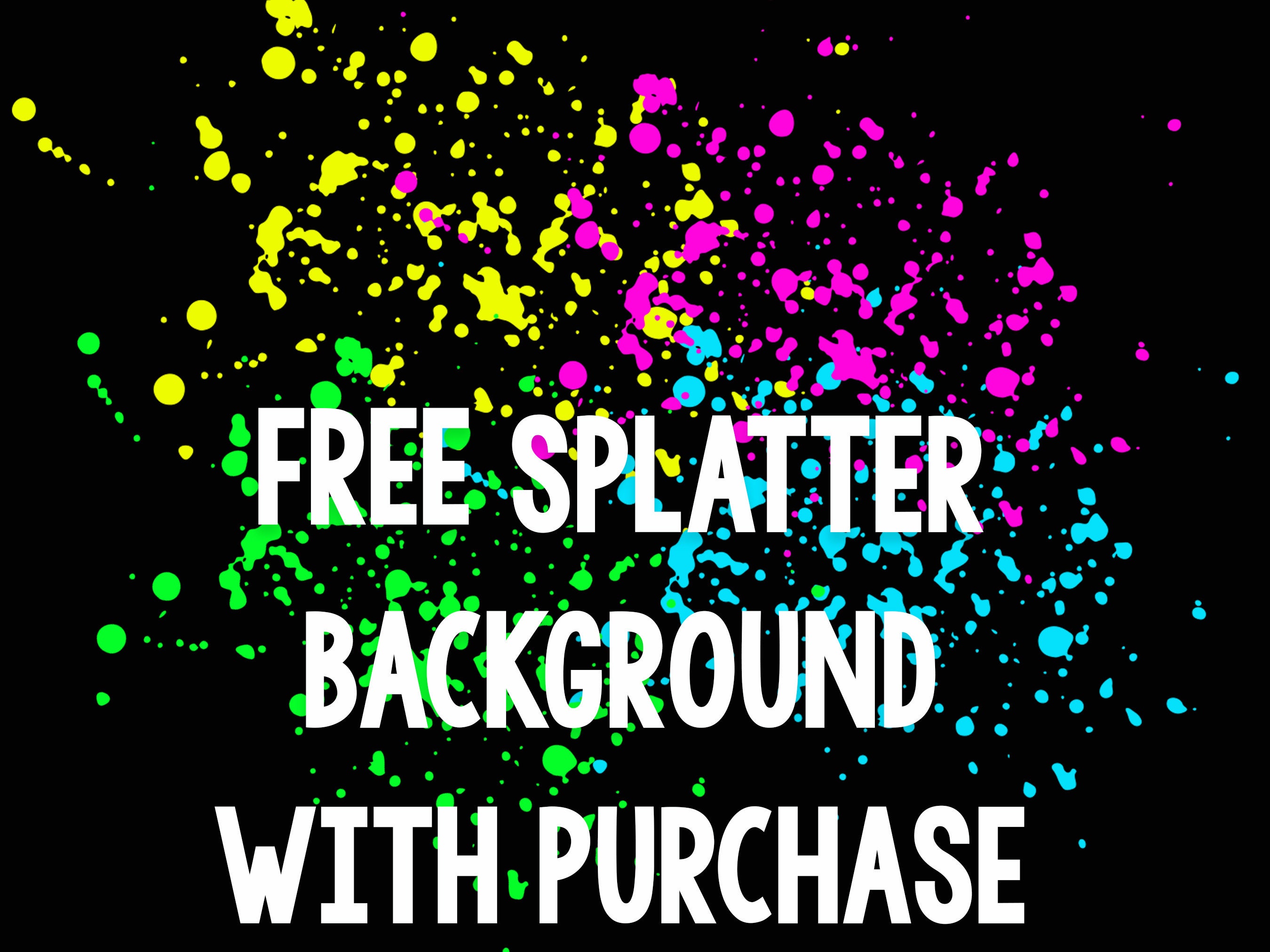 Vector Splatter Sheet Digital Download - Etsy
