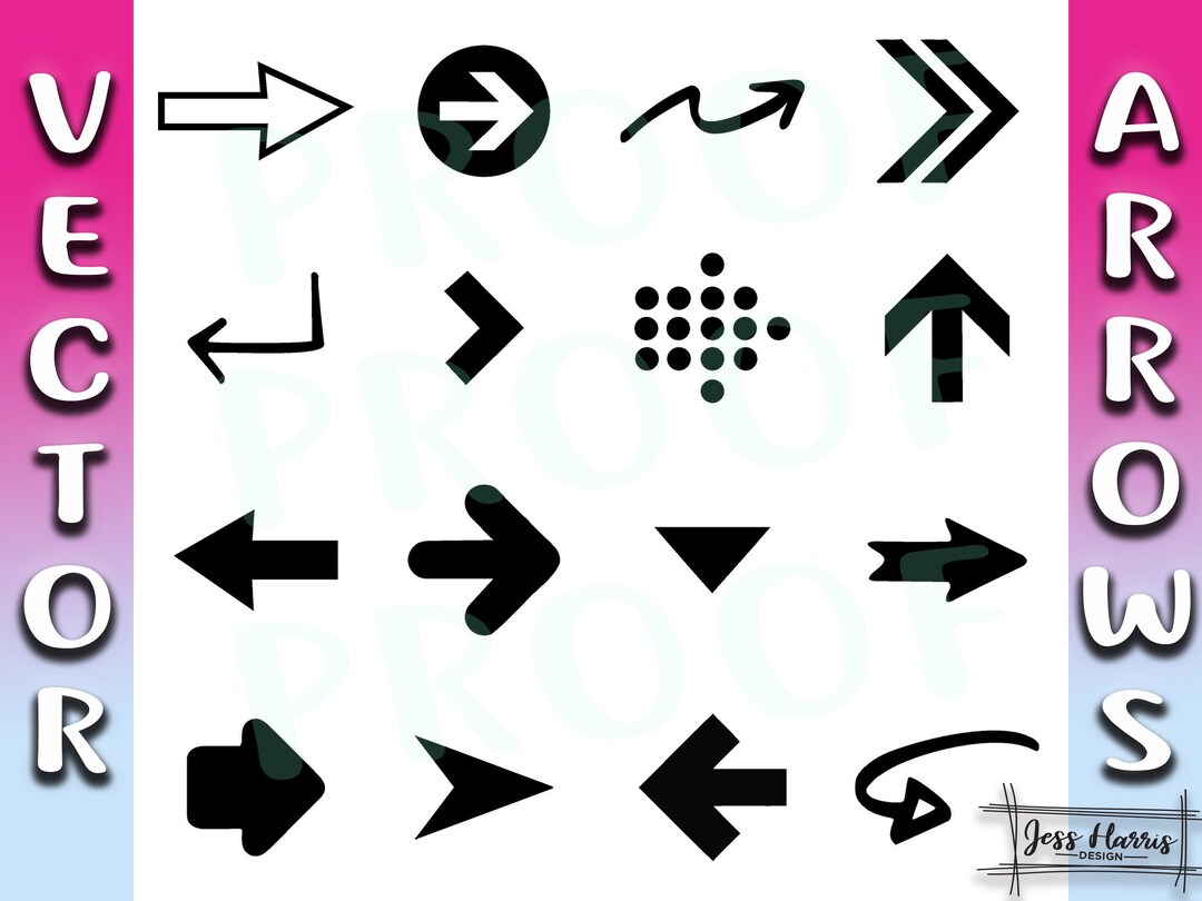Vector Arrows Digital Download - Etsy