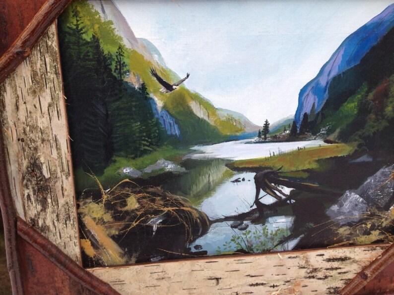 Special Artist Product White Birch Rustic Picture Frame Featuring ...