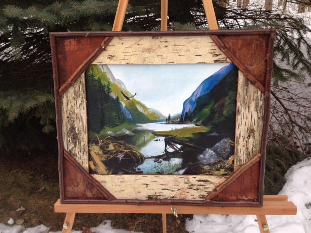 Special Artist Product - White Birch Rustic Picture Frame Featuring ...