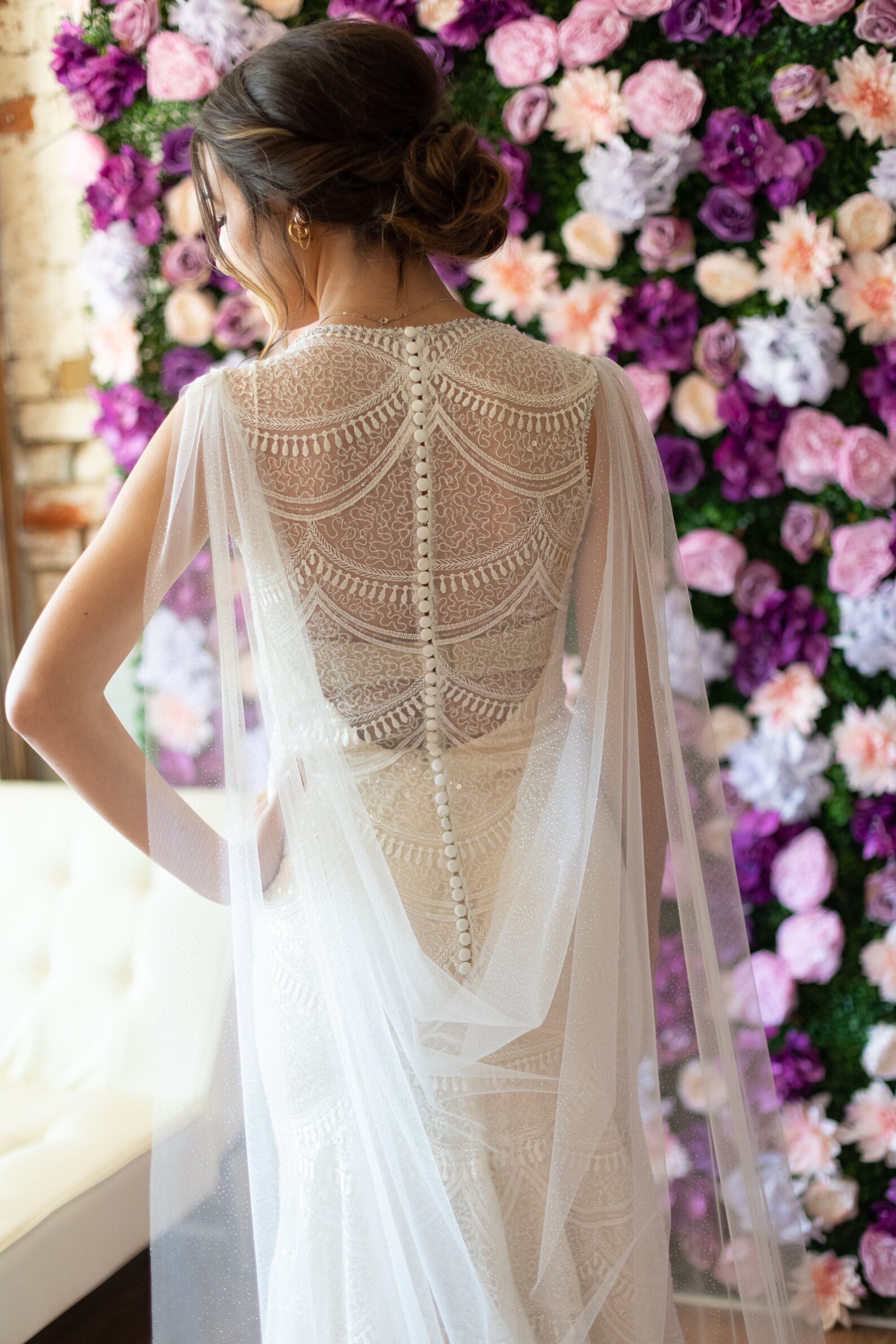 Drape Veil Wedding, Lux Cape Bridal Veil, Soft Tulle Cathedral Drape ...