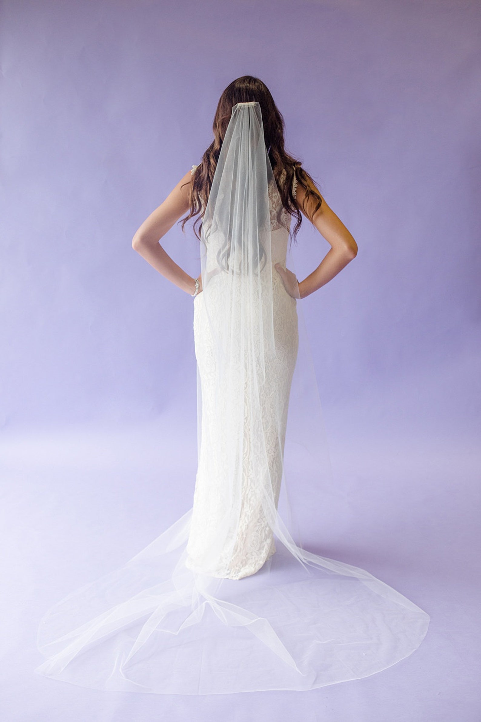 Cascade Cut Wedding Veil - Etsy