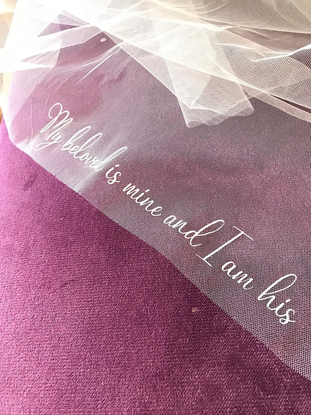 Personlized Wedding Veil | Add Custom Wording, Personalized Bridal Veil ...