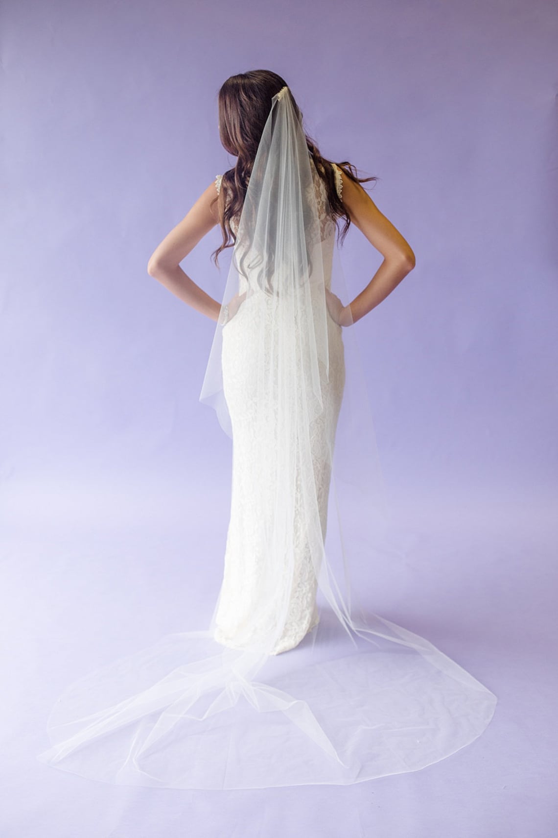 Cascade Cut Wedding Veil - Etsy