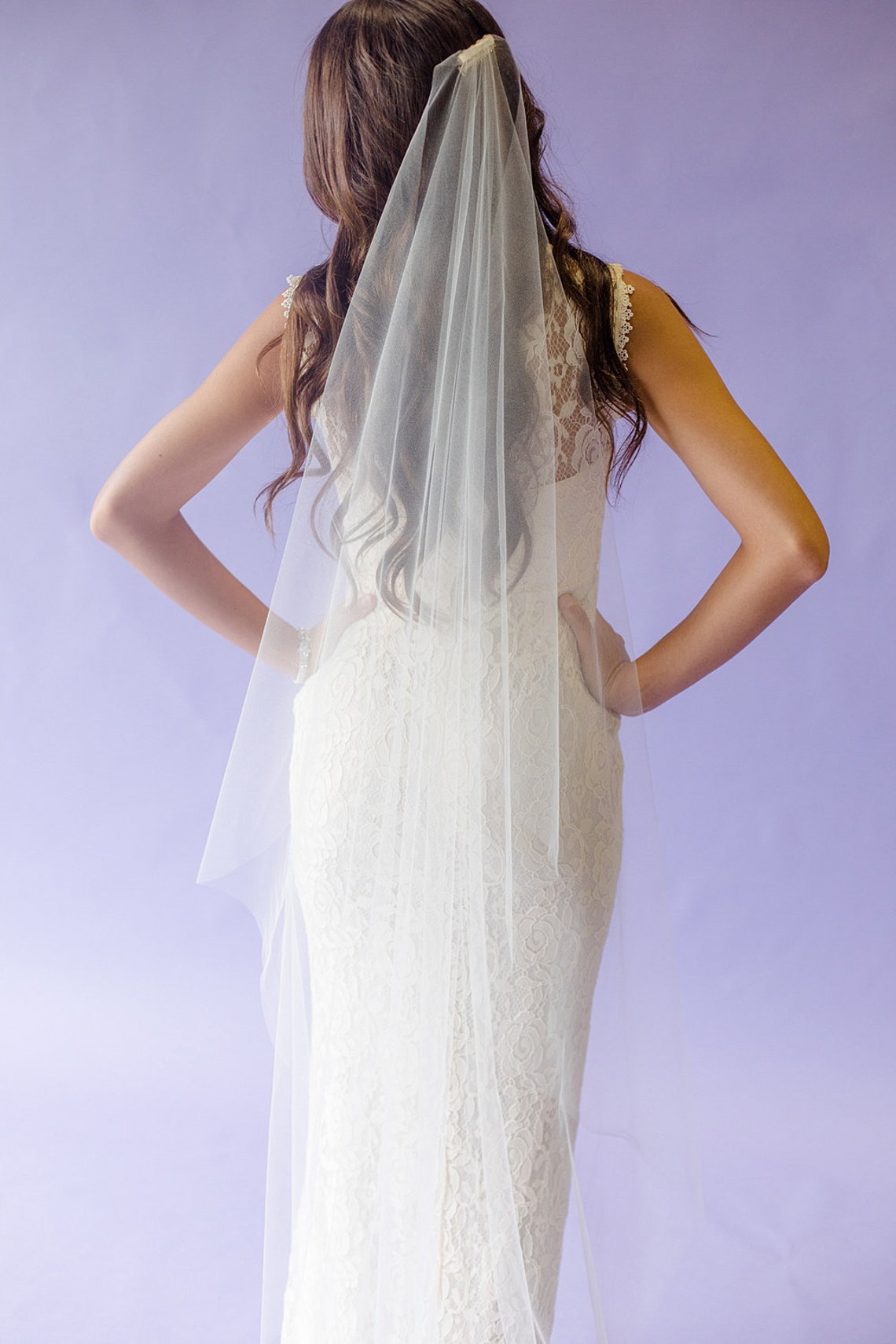 Cascade Cut Wedding Veil - Etsy